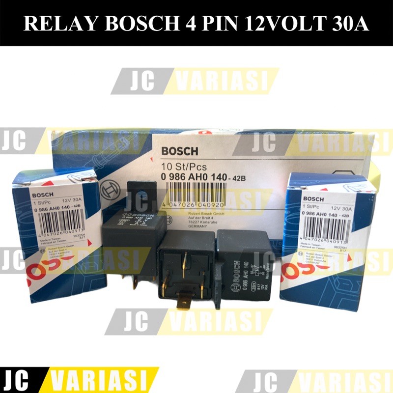 Jual RELAY 12 VOLT KAKI 4 30A / RELAY KLAKSON BOSCH ASLI | Shopee Indonesia