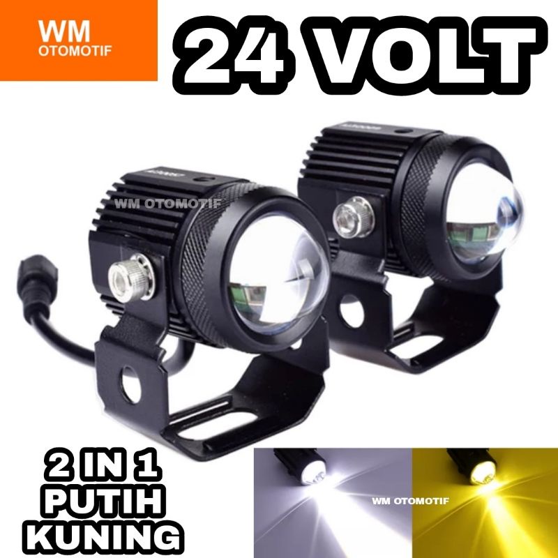 Jual Lampu Tembak Sorot 24 Volt LED Superbright Mini Driving Lens Truk Bus Canter Fuso Tronton ...