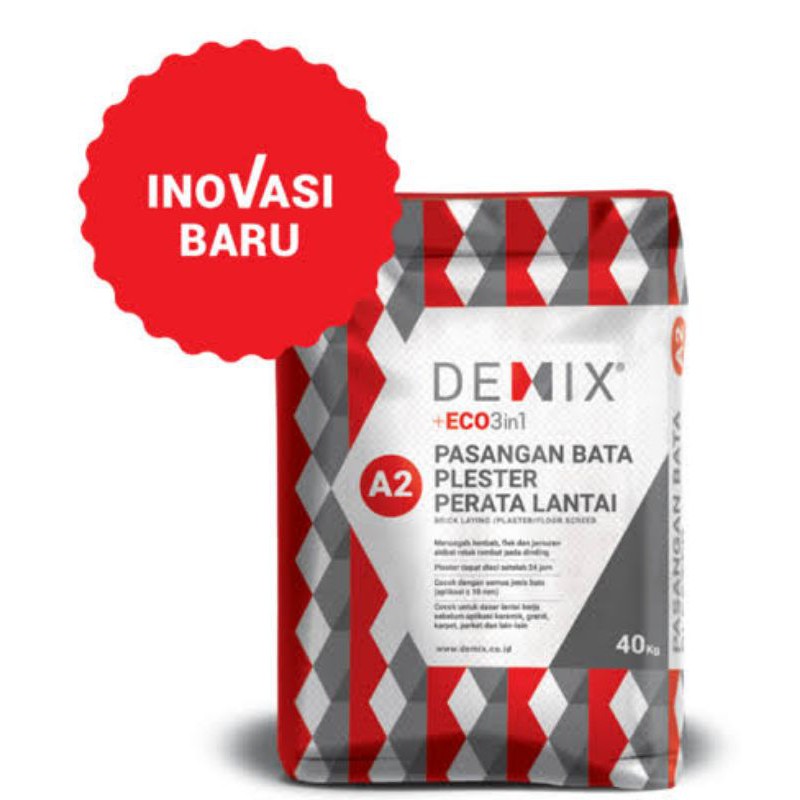 Jual DEMIX A2 PLESTER (ECO 3 IN 1) - 40 KG | Shopee Indonesia