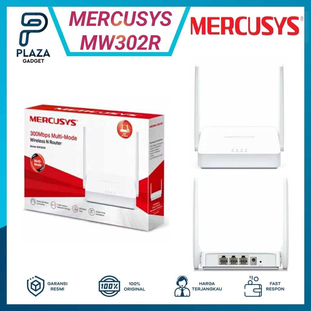 Jual Router Mercusys Mw302r 2 Antenna 300mbps Wireless N Router Garansi