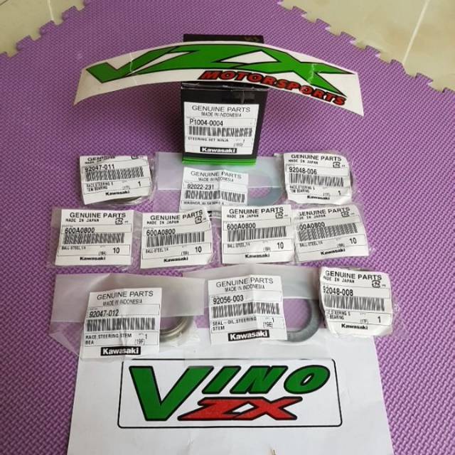 Jual Stang Komstir Set Mangkok Laher Komplit Atas Bawah Ninja 150 R & RR Original Kawasaki ...