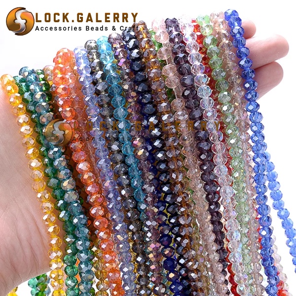 Jual Kristal Ceko 4/6/8mm Manik Crystal Ceko Bapau Bening Bahan Craft ...