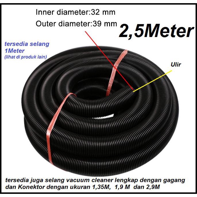 Jual Selang Vacuum Cleaner Universal Flexible Panjang 250 Cm | Shopee ...