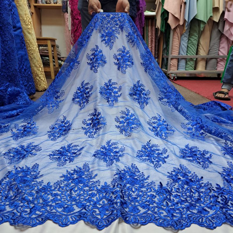 Jual kain tile bordir ceplok premium | Shopee Indonesia