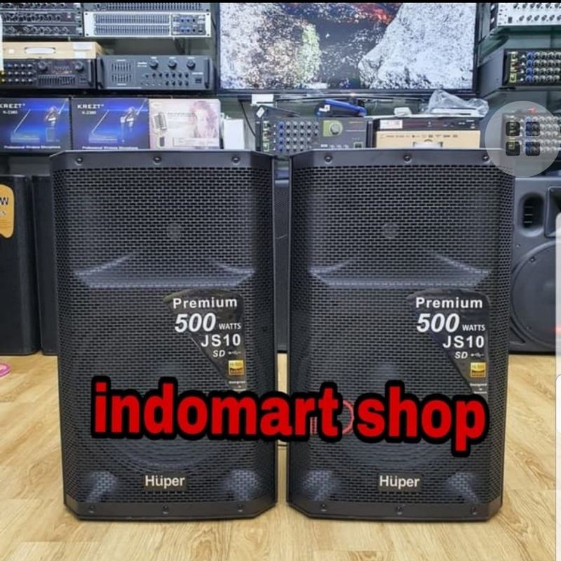 Jual SPEAKER AKTIF HUPER JS 10 ( ORIGINAL ) 500 WATT | Shopee Indonesia