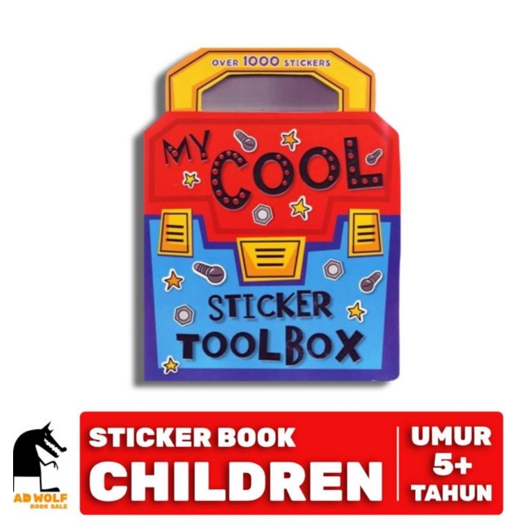 Jual MY COOL STICKER TOOL BOX 1000 stiker buku anak. big bad wolf ...