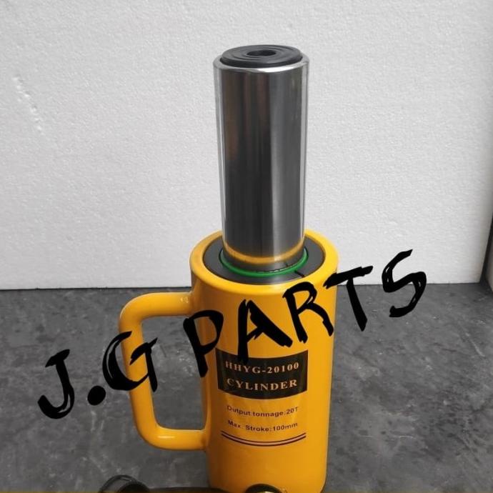 Jual Single Hydraulic Cylinder Silinder Hidrolik 20 Ton X 100 Mm Stroke | Shopee Indonesia