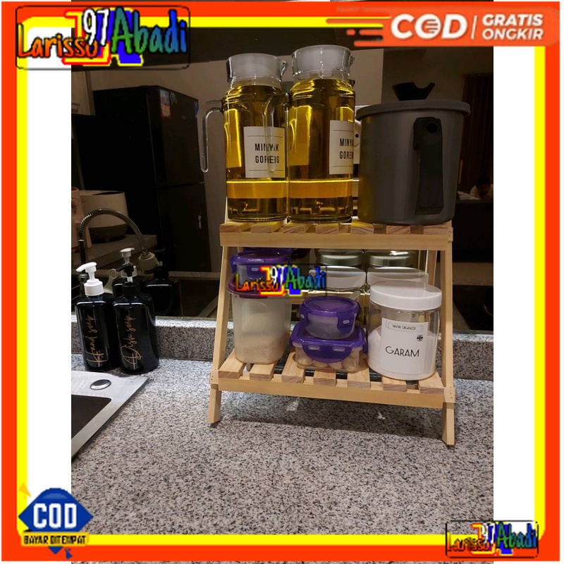 Jual Rak Susun kayu Mini Serbaguna | Rak Meja Rakit Multifungsi ...