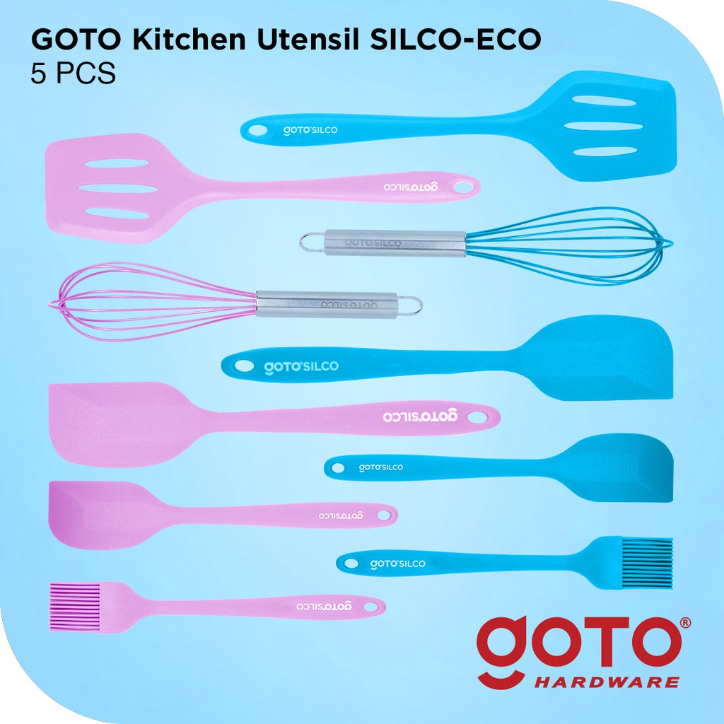 Jual Goto Silco-Eco Kitchen Utensil 5In1 Spatula Set Sendok Masak Dapur ...