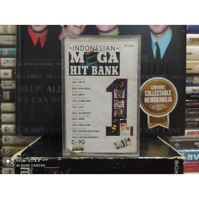 Jual Kaset Pita : INDONESIA MEGA HIT BANK 1 C-90. | Shopee Indonesia