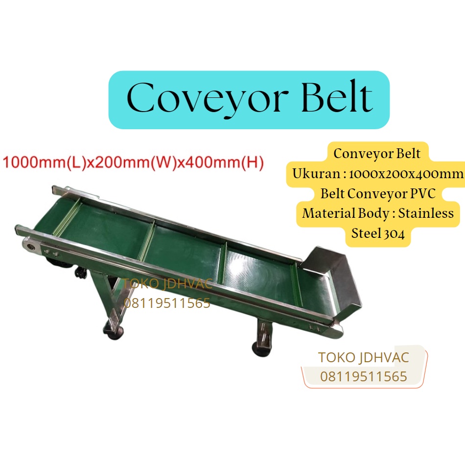 Jual Conveyor Konveyor Belt Stainless Steel 100x20x40cm | Shopee Indonesia