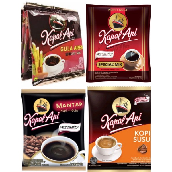 Jual KOPI KAPAL API ALL VARIANT isi 10 pcs | Shopee Indonesia