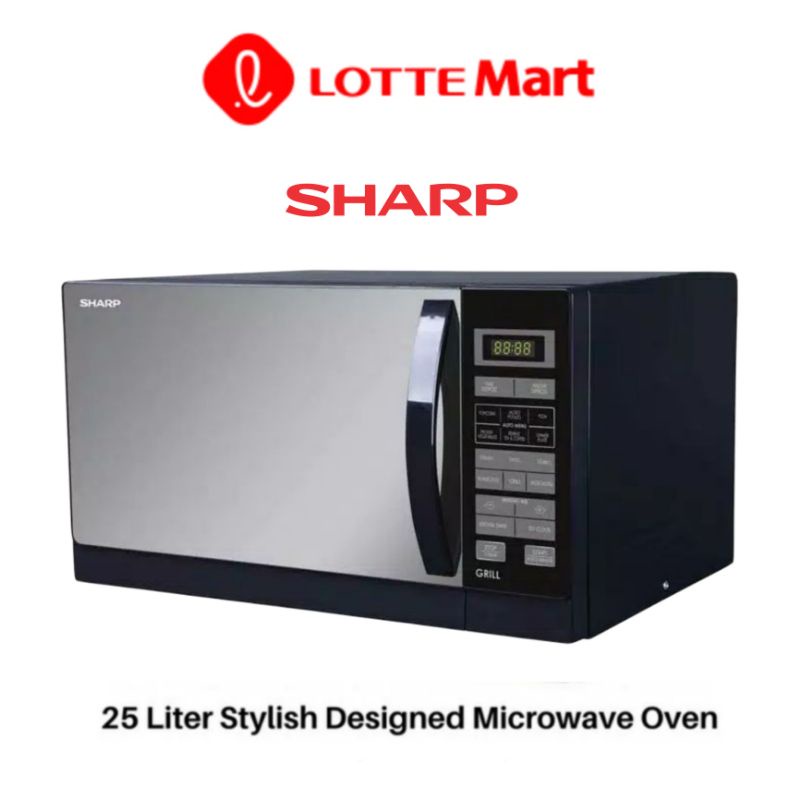 Jual Sharp Microwavw R 728 K in Black Grill | Shopee Indonesia