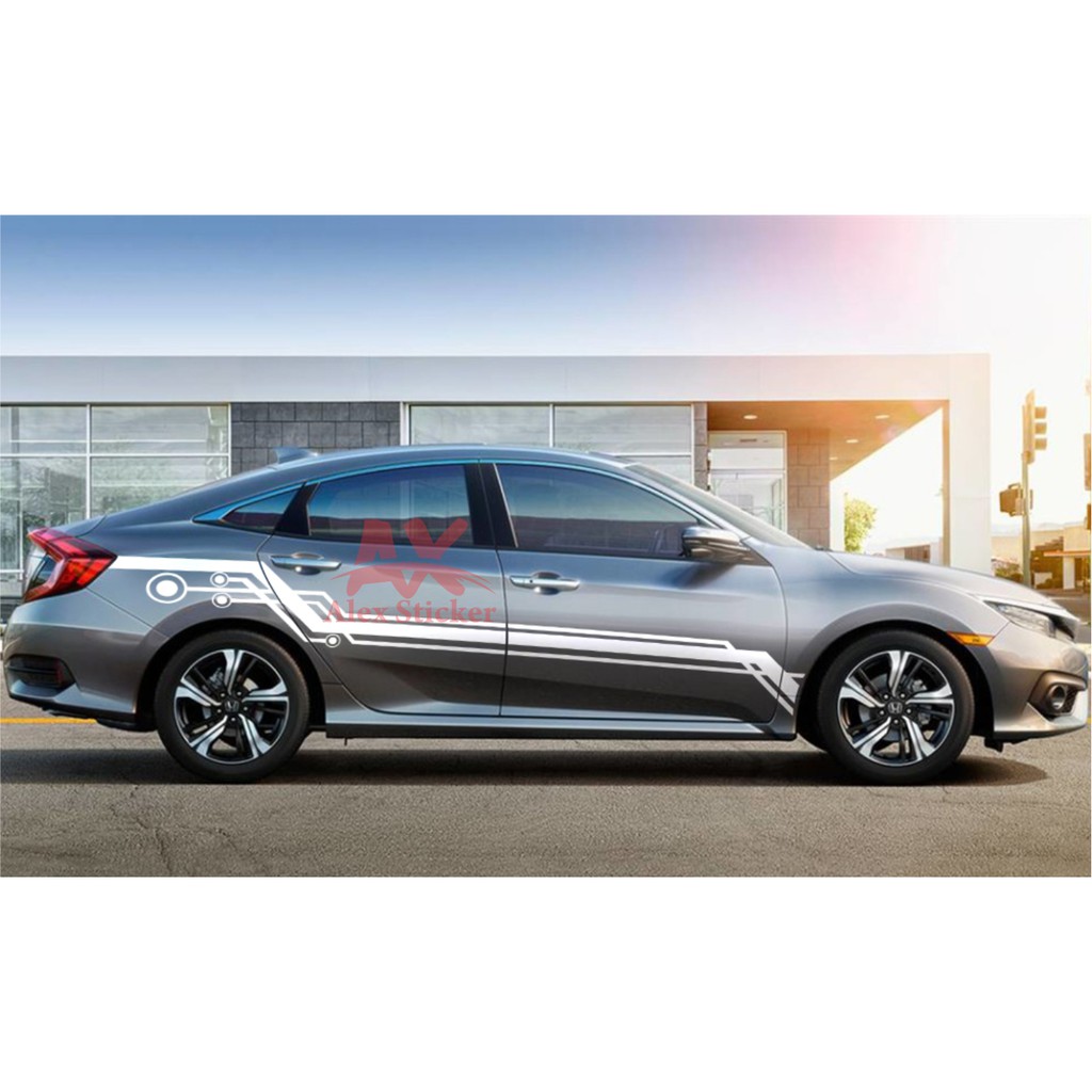 Jual STIKER STICKER MOBIL HONDA CIVIC SEDAN VIOS CAMRY CUTTING STIKER ...