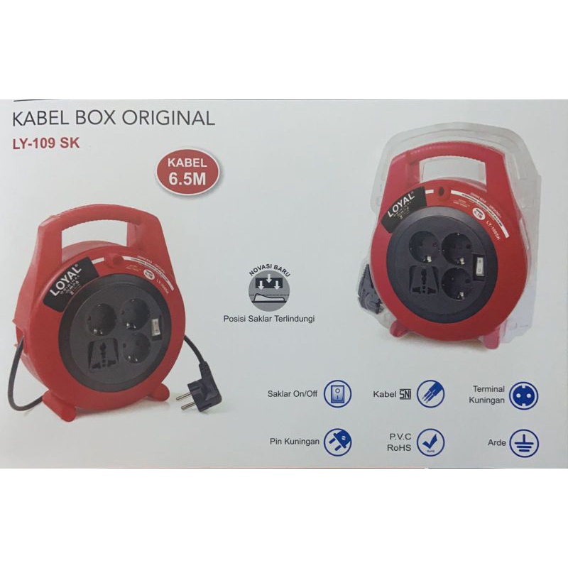 Jual Kabel box loyal 109sk terminal kuningan SNI Colokan stopkontak ...