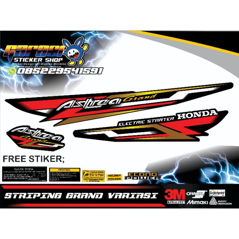 Jual sticker striping honda grand variasi impressa legenda v2 | Shopee ...