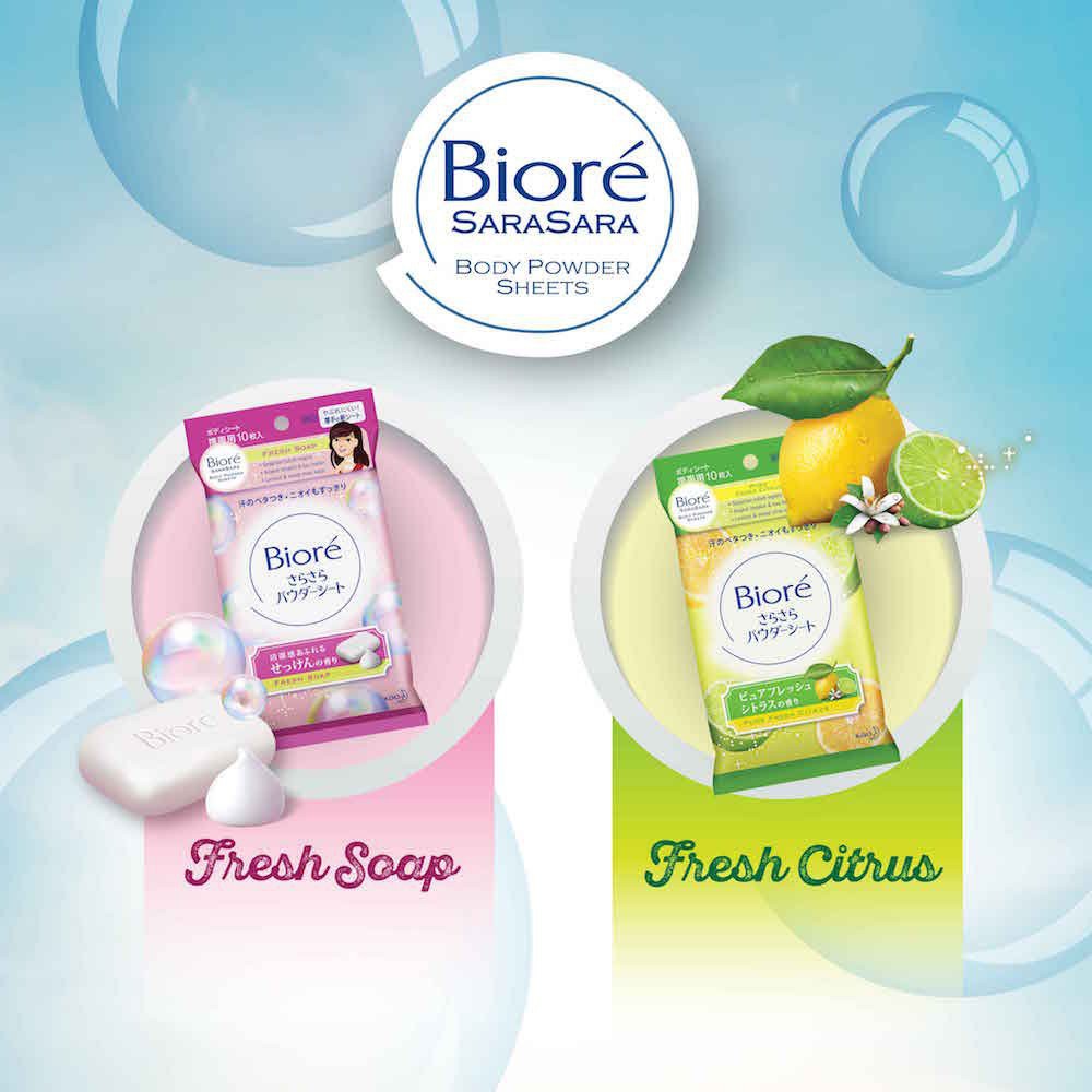 Jual BIORE SaraSara Body Powder Sheets ( 10 Pcs Sheets ) | Shopee Indonesia