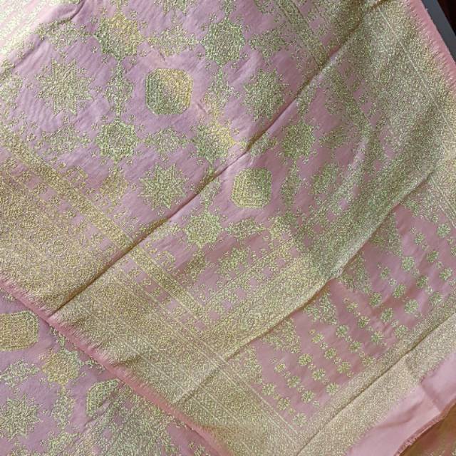 Jual Songket palembang asli sutra alam sutra 2 helai lepus salem duren ...
