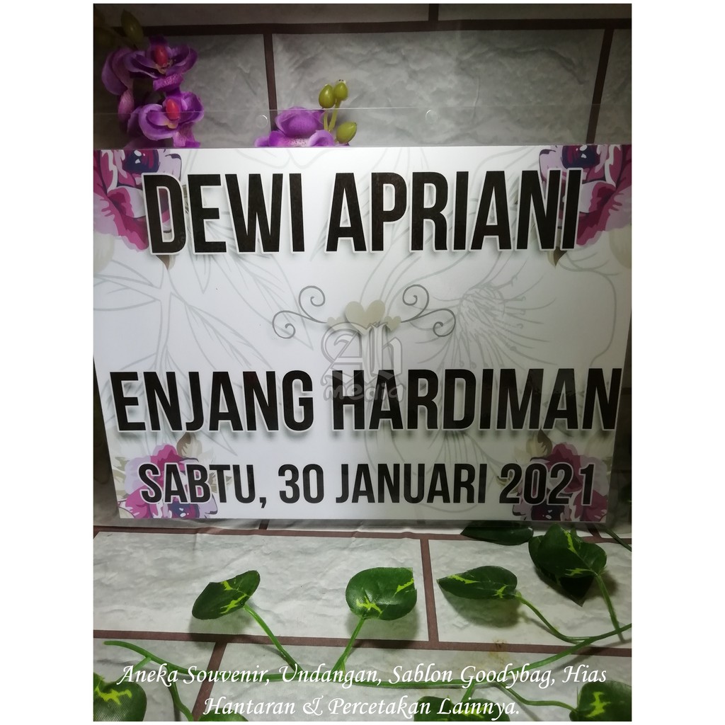 Jual Cetak Nama Janur Pernikahan / Khitanan | Shopee Indonesia