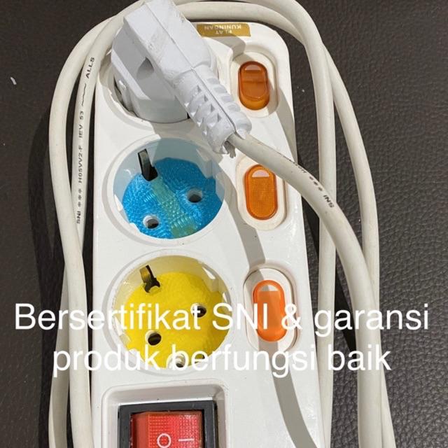 Jual Stop kontak arde multipro/stop kontak 3 lubang+ kabel 5 meter multipro/colokan listrik ...