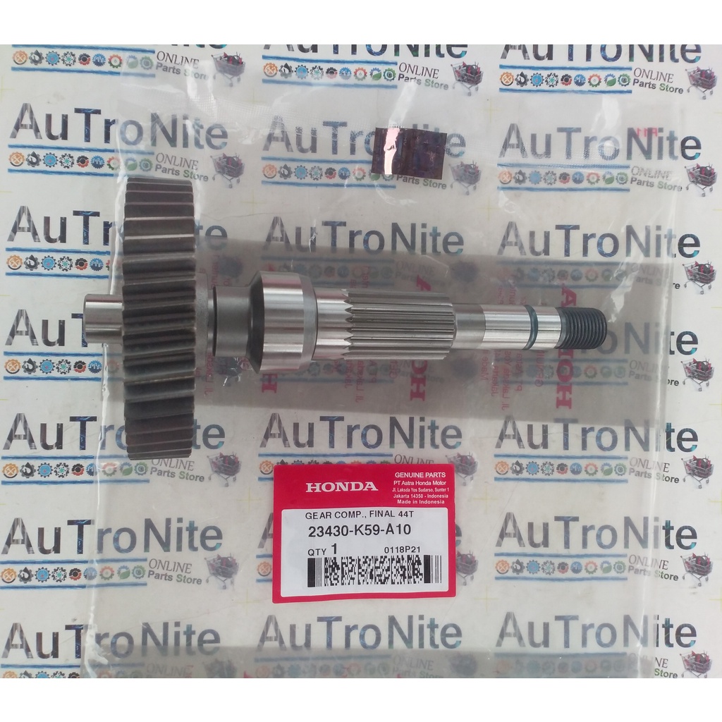 Jual As Roda Belakang Gear Comp Final 44 T 23430-K59-A10 Original Honda ...