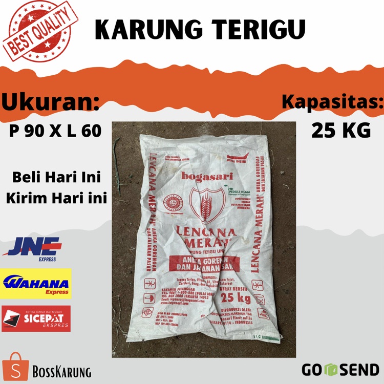 Jual KARUNG BEKAS TEPUNG TERIGU 25 KG | Shopee Indonesia