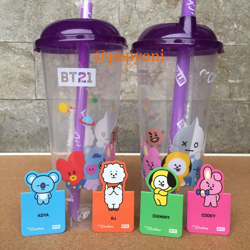 Jual [Trade WTT & Sell WTS] Chatime BT21 Magnet | Reusable Cup BT21 ...
