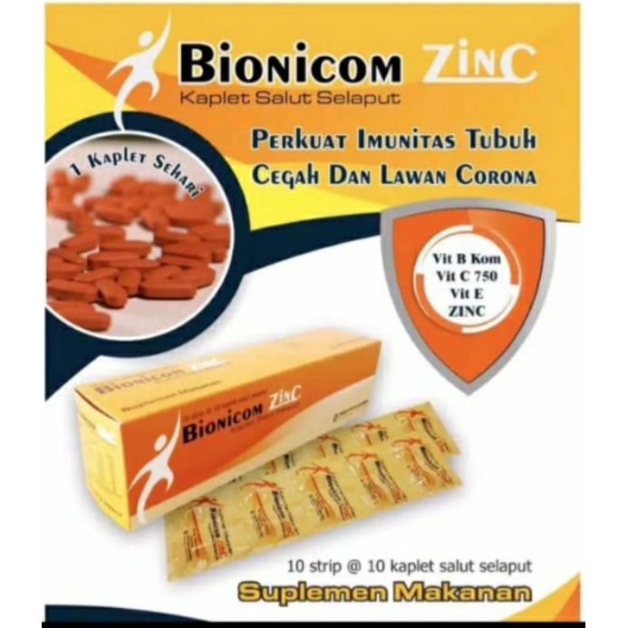 Jual BIONICOM ZINC mengandung vit C dan zinc. Kandungan serupa dengan ...
