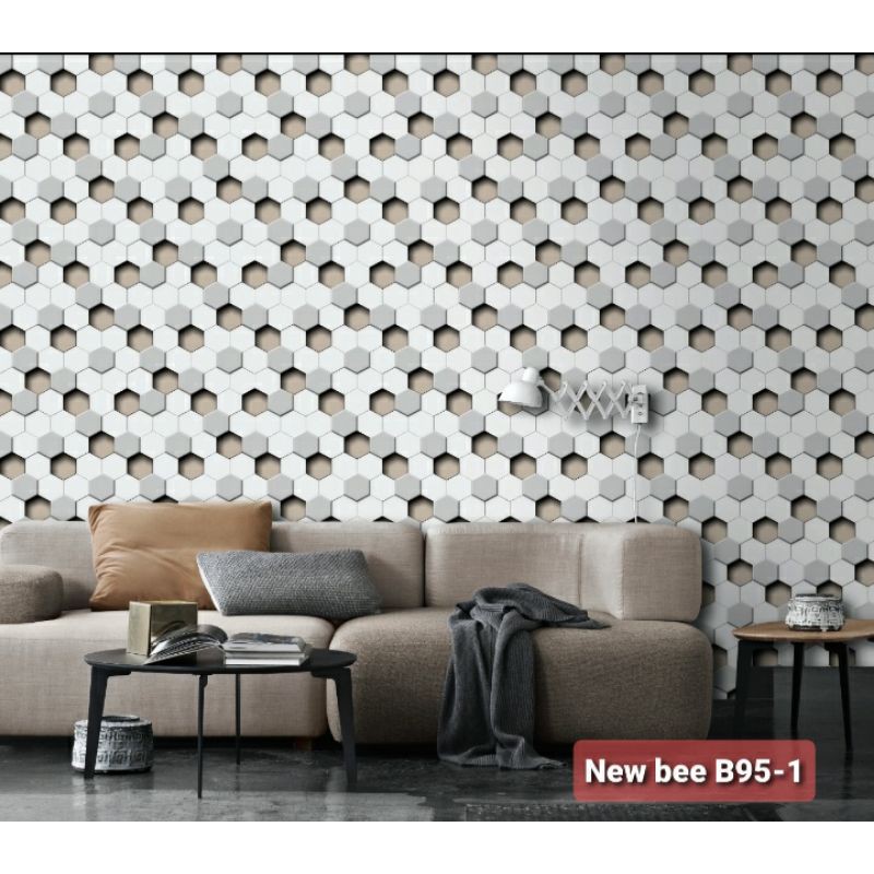 Jual Wallpaper New Bee 3D/ Wallpaper Dinding/ Wallpaper Vynil ...