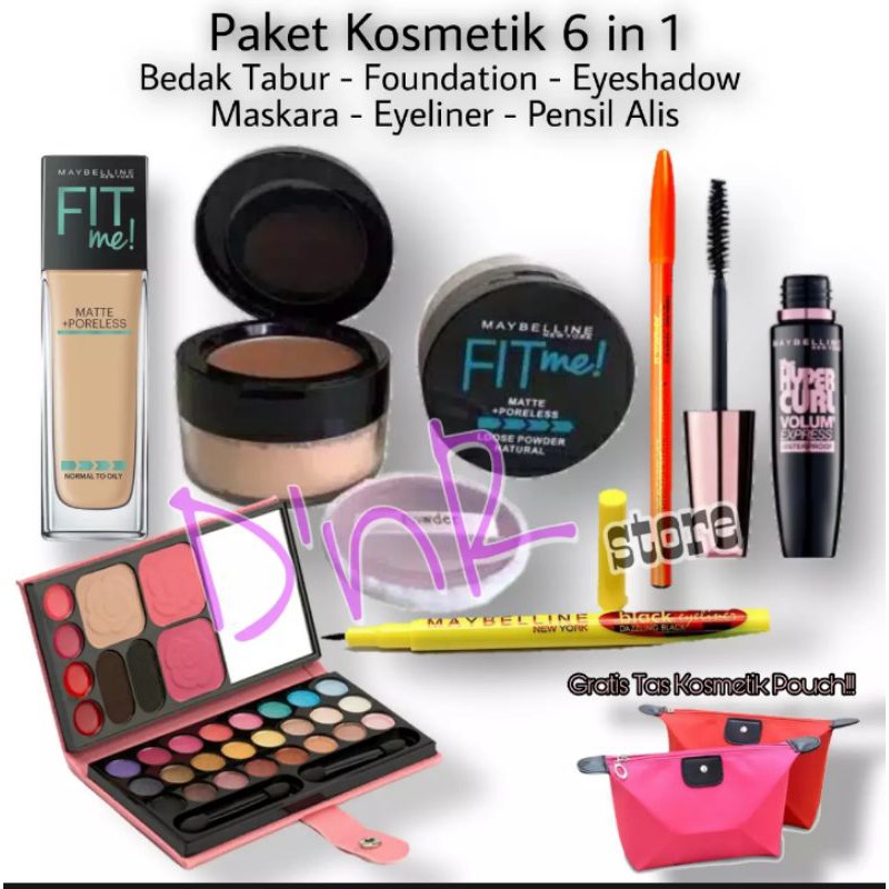 Jual PAKET MAKE UP LENGKAP MAYBELLINE 1 SET 6IN 1 /kecantikan/alat ...
