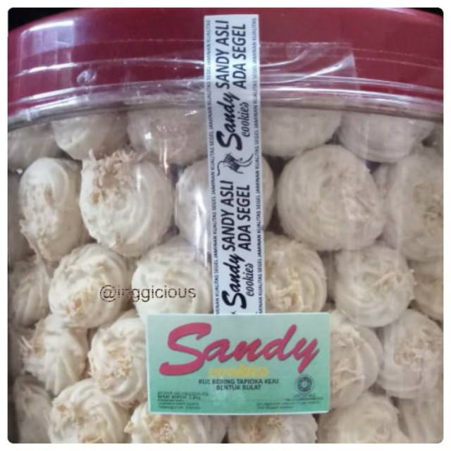 Jual BEST SELLER Kue semprit Sagu Keju merek Sandy cookies (utk 1 ...