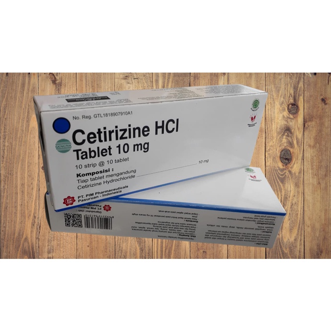 Jual CETIRIZINE 10 MG Tablet PIM Per Box | Shopee Indonesia