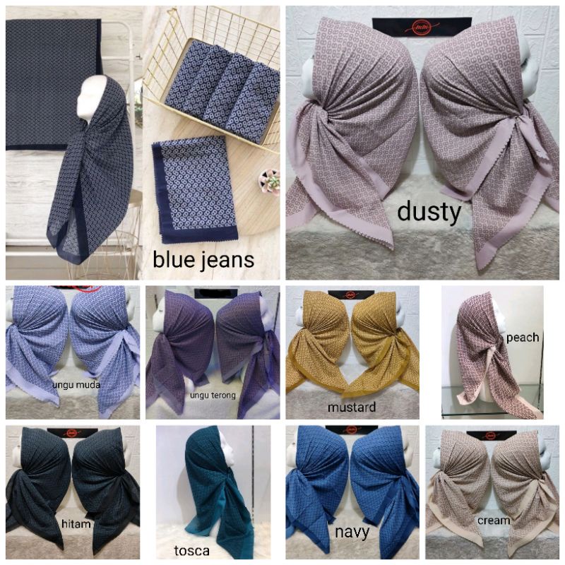 Jual Hijab Voal Segiempat Motif Button Series Laser Cut | Jilbab ...