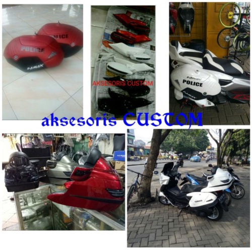 Jual Promo Sepaket side box nmax model policesen led spion lipat ...