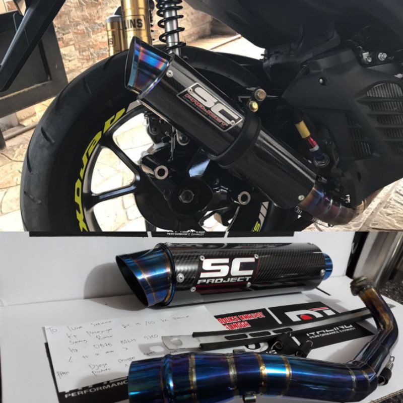 Jual Knalpot Sc Project For Yamaha Aerox ncb cbr r15 | Shopee Indonesia