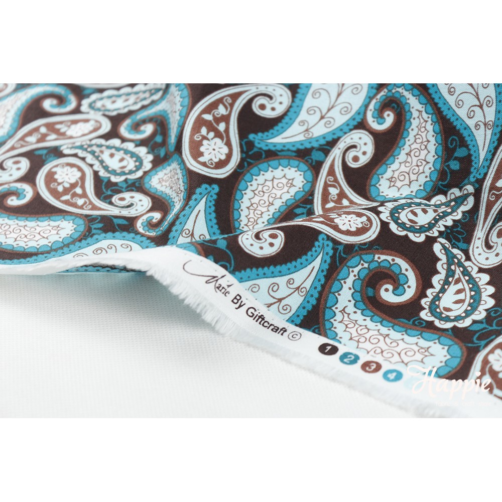 Jual [R848] Tiffany Paisley Fabric, kain katun, cotton fabric, kain DIY ...