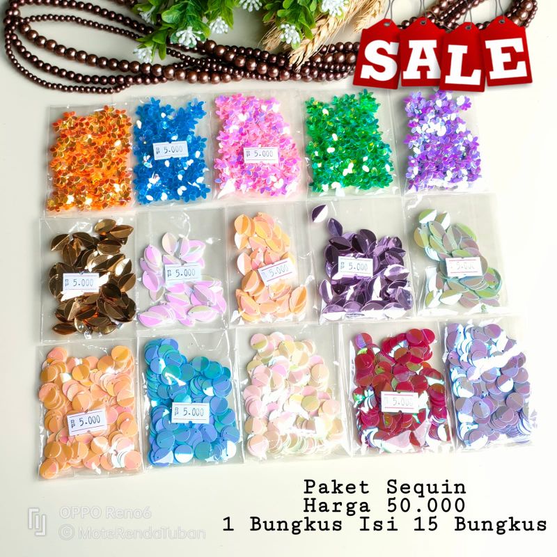 Jual Paket Sequin ( 15 Bungkus) | Shopee Indonesia
