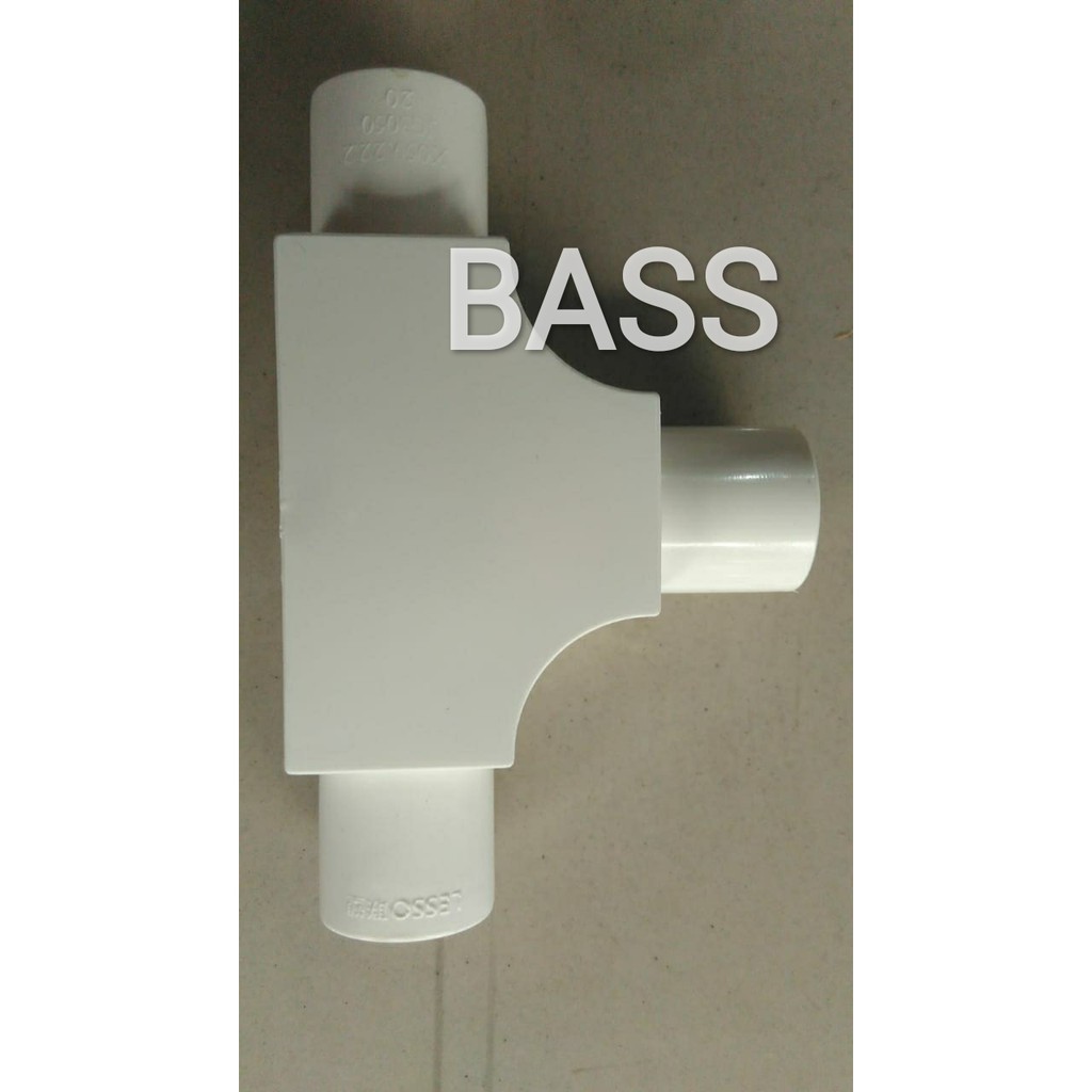 Jual Tee Conduit LESSO 25mm 3/4" inch Tee With Cover Fitting Conduit ...