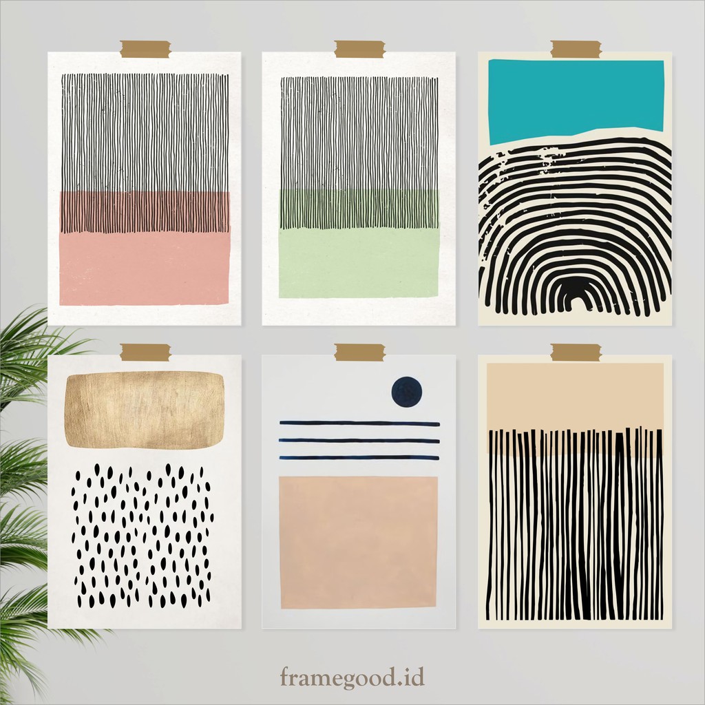 Jual abstrack poster / aesthetic wall decor / hiasan dinding kamar ...