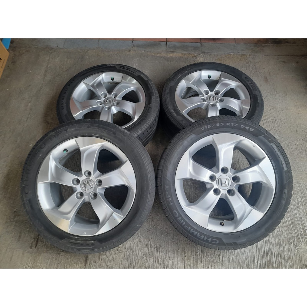 Jual Velg Bekas Ring 17 Ori HRV Pcd 5x114,3 Silver Polish | Shopee ...