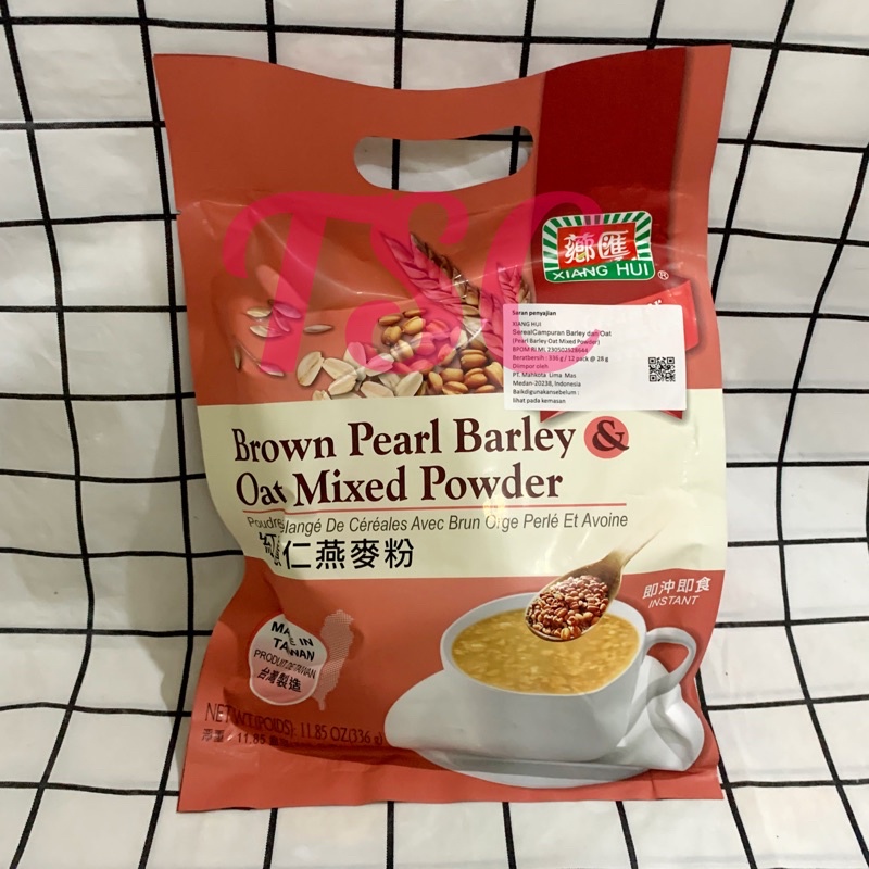 Jual Xiang Hui Brown Pearl Barley Oat Mixed Powder 336gr / Sereal ...