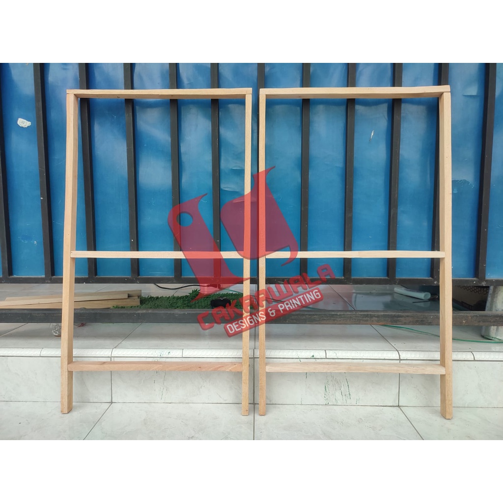Jual RANGKA STAND BANNER KAYU CUSTOM - DUDUKAN BANNER KAYU - RANGKA ...