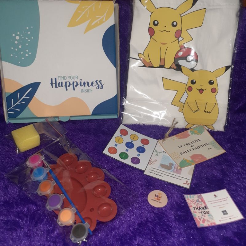 Jual DIY TSHIRT PAINTING KIT POKEMON I POKEMON I MEWARNAI POKEMON I ...