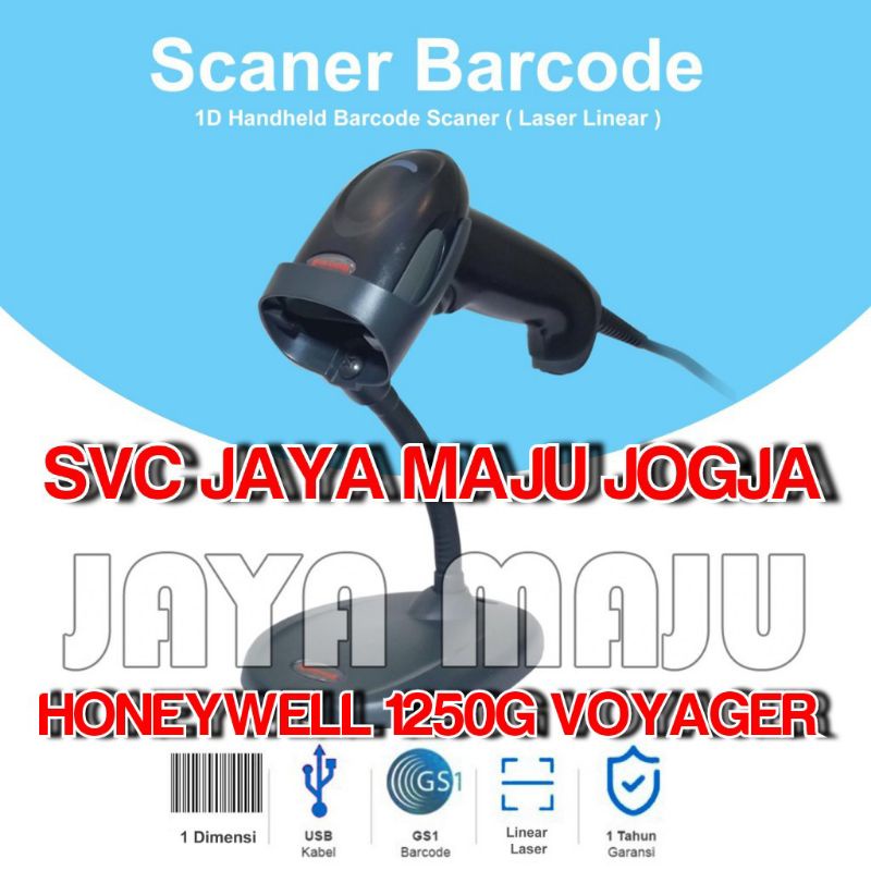 Jual HONEYWELL 1250 G - USB - 1D || BARCODE SCANNER - LASER - HANDHELD ...