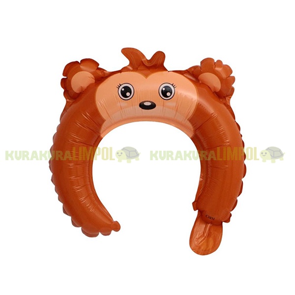 Jual Balon Foil Bando Karakter Hewan Animal Bando Bandana Anak Ulang ...