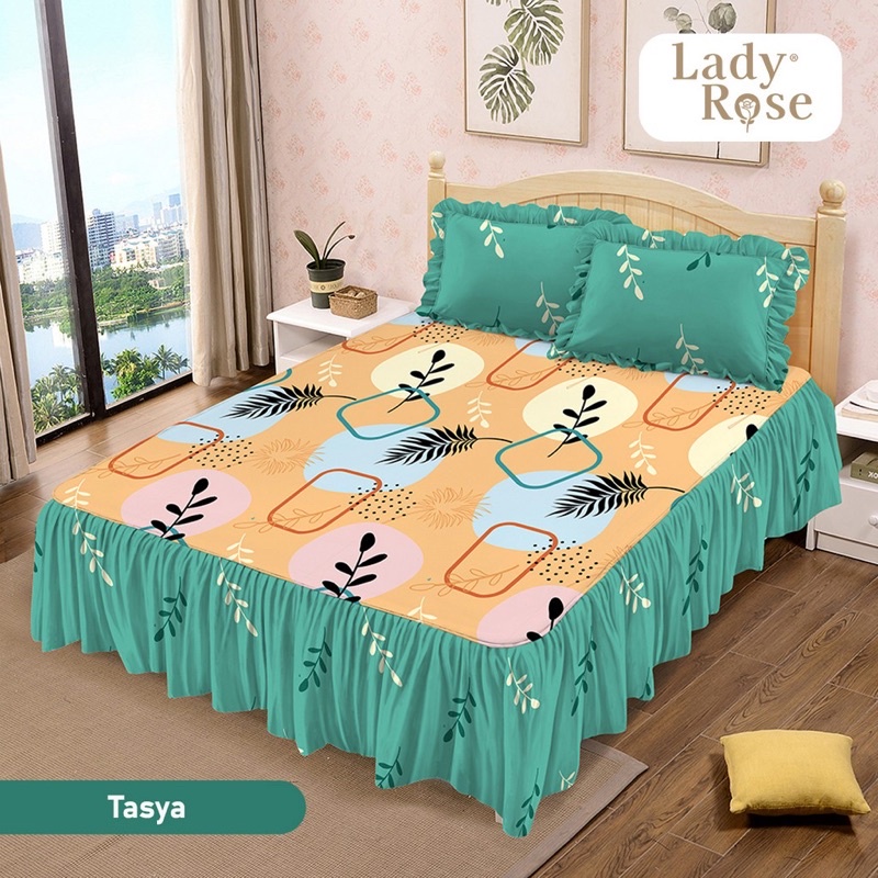 Jual Sprei Lady Rose Rumbai 180x200 B4 Motif Terbaru Terlaris Sprei