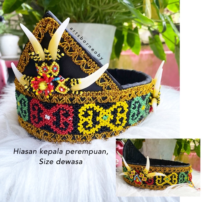 Jual HIASAN KEPALA / TOPI BAJU ADAT DAYAK DEWASA PEREMPUAN | Shopee ...