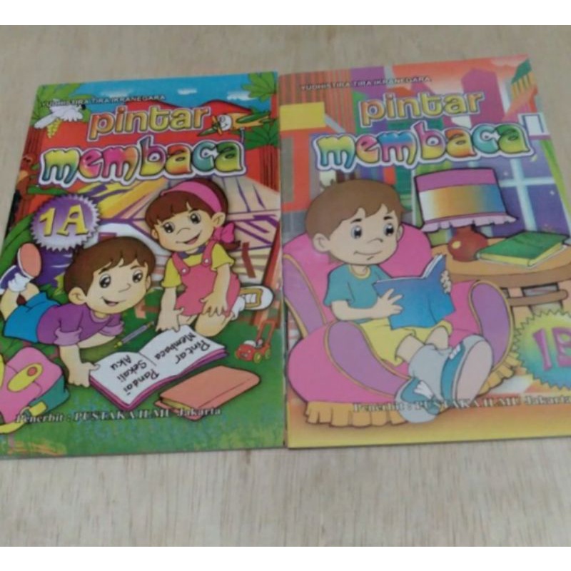 Jual Paket 2 Buku Pintar Membaca untuk TK dan SD Kelas 1 Jilid 1A dan ...
