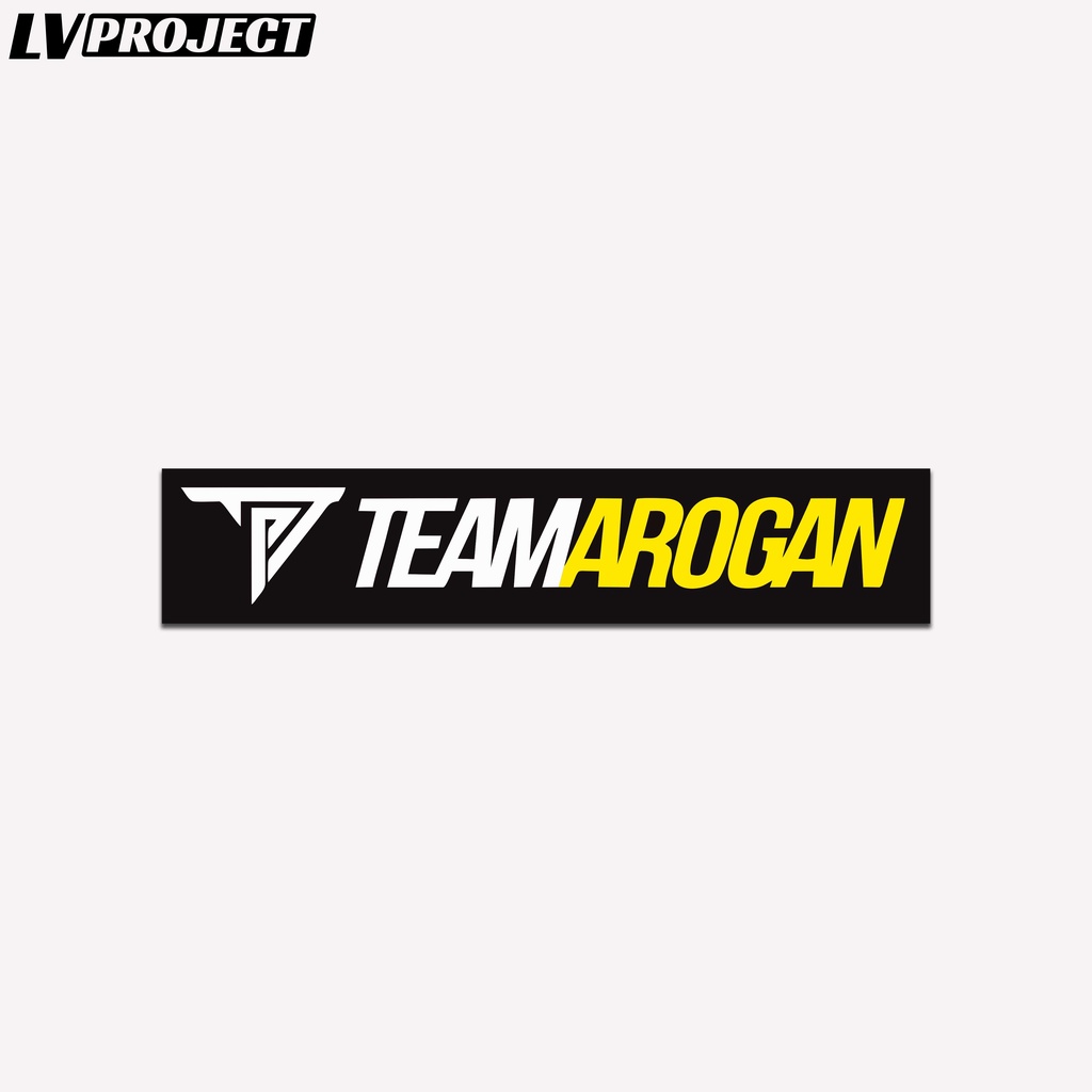 Jual Stiker Sponsor Racing Motor Team Arogan Bahan Vinyl Sticker Motor ...