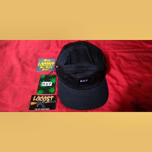 Jual TOPI 5 PANEL HUF (Free Pin + Sticker) | Shopee Indonesia